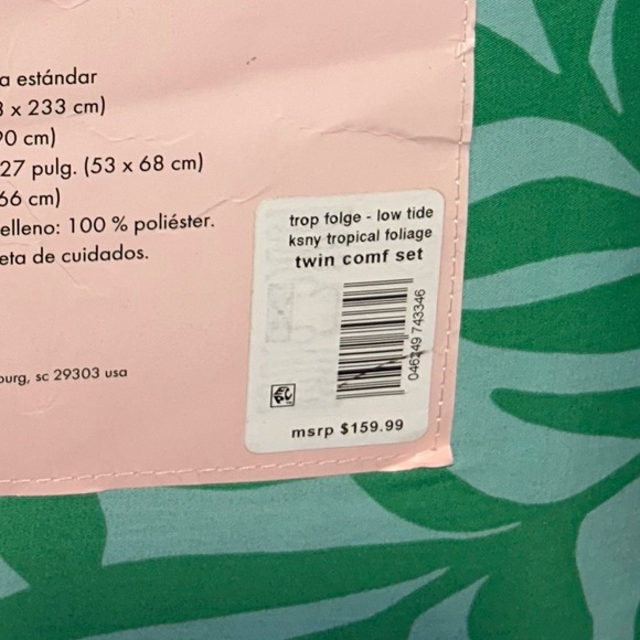 kate spade | Bedding | Kate Spade New York Low Tide Tropical Foliage ...